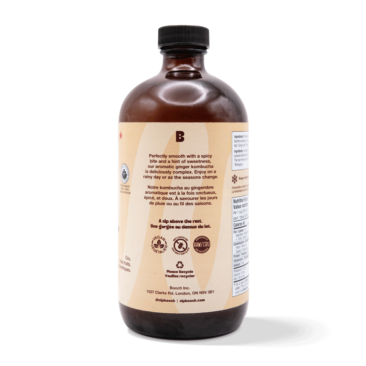 Kombucha - Ginger (6 Bottles) – Booch Organic Kombucha